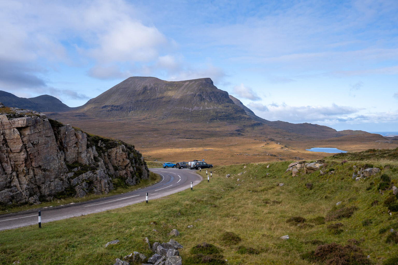 Wailing Widow Falls Waterfall on the NC500 - Loch na Gainmhich How to ...