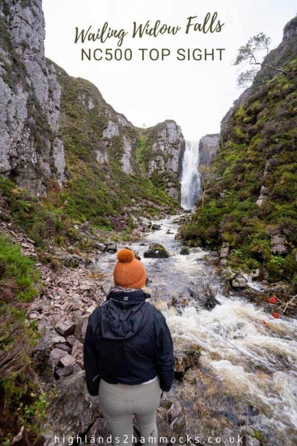 Wailing Widow Falls Waterfall on the NC500 - Loch na Gainmhich How to ...